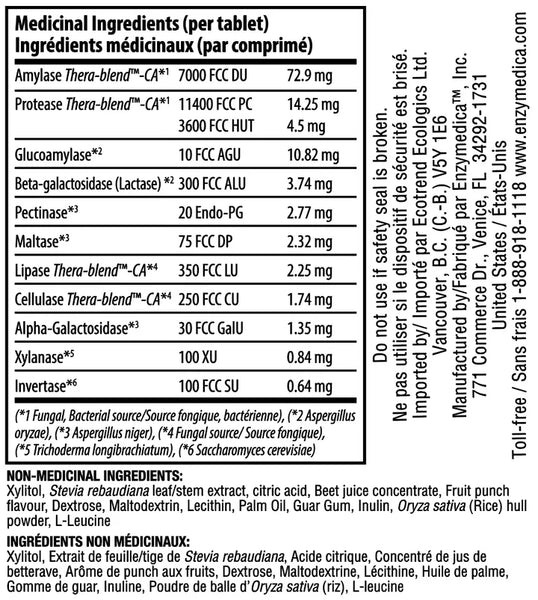 DIGEST KIDS 60TAB CHEWABLE ENZYMEDICA – Nature Sante