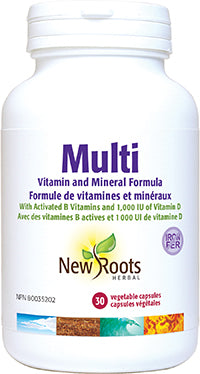 MULTI VIT.MINERAL 30VCAP NROOTS – Nature Sante