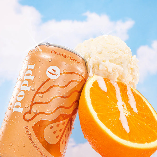 POPPI 355ML ORANGE CREAM SODA – Nature Sante