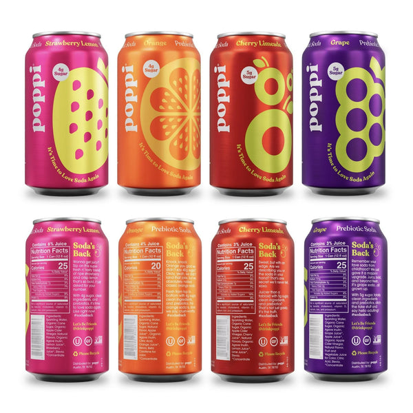 POPPI 8*355ML MIX FLAVORS – Nature Sante