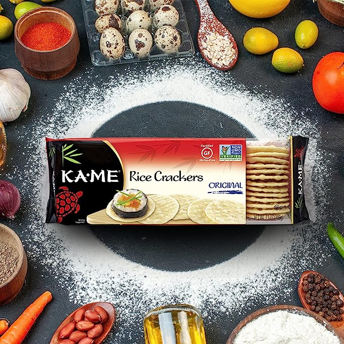 RICE CRACKERS 100G ORIGINAL KAME – Nature Sante