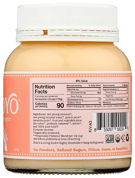 YOGURT 237M GTS COCOYO PEACH – Nature Sante