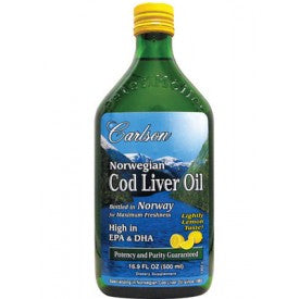 COD LIVER OIL 500ML LEMON CARLSON – Nature Sante