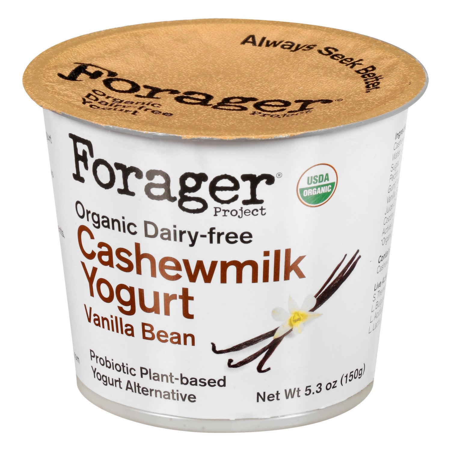 YOGURT 150G ORG VANILLA FORAGER – Nature Sante