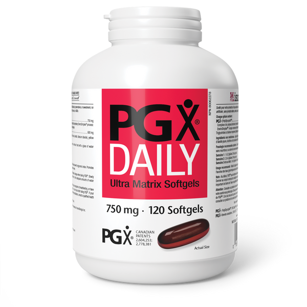 Natural Factors PGX® Daily Ultra Matrix Softgels 750 mg 120 Softgels ...