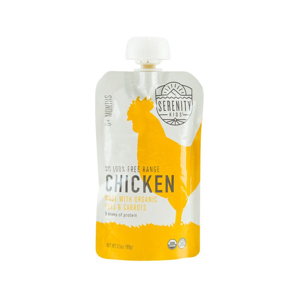POUCH 99G CHICKEN FREE RANGE WITH ORGANIC PEAS AND CARROT SERENITY ...