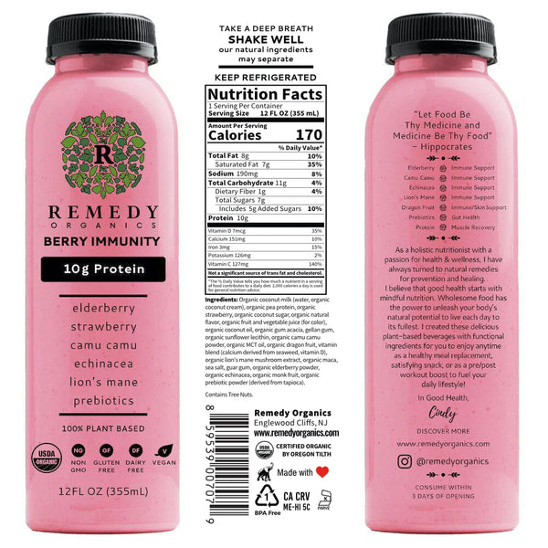 BOISSON 355ML PITAYA REMEDY – Nature Sante