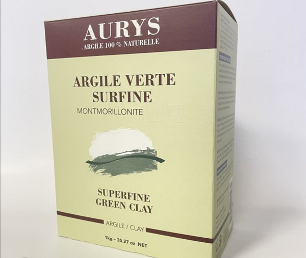 ARGILE VERTE 1KG SURFINE AURYS – Nature Sante