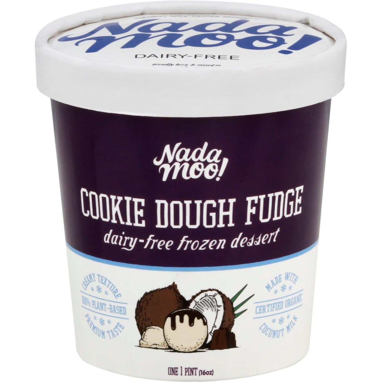 DESSERT 473ML NADA MOO COOKIE DOUGH FUDGE – Nature Sante