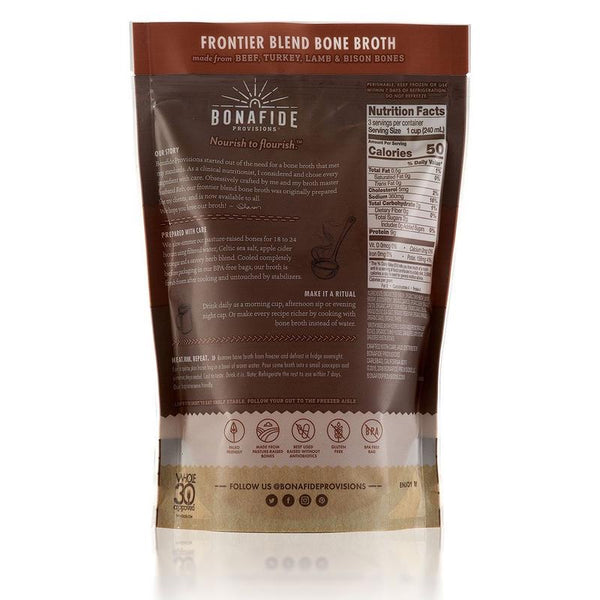 BONE BROTH 1.5PINTS FRONTIER BLEND – Nature Sante