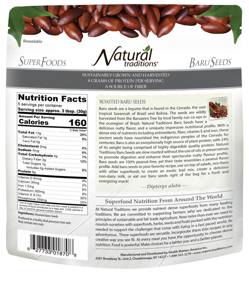 BARU SEEDS 150g ROASTED – Nature Sante