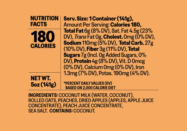 OATS OVERNIGHT 142G MUSH PEACH – Nature Sante