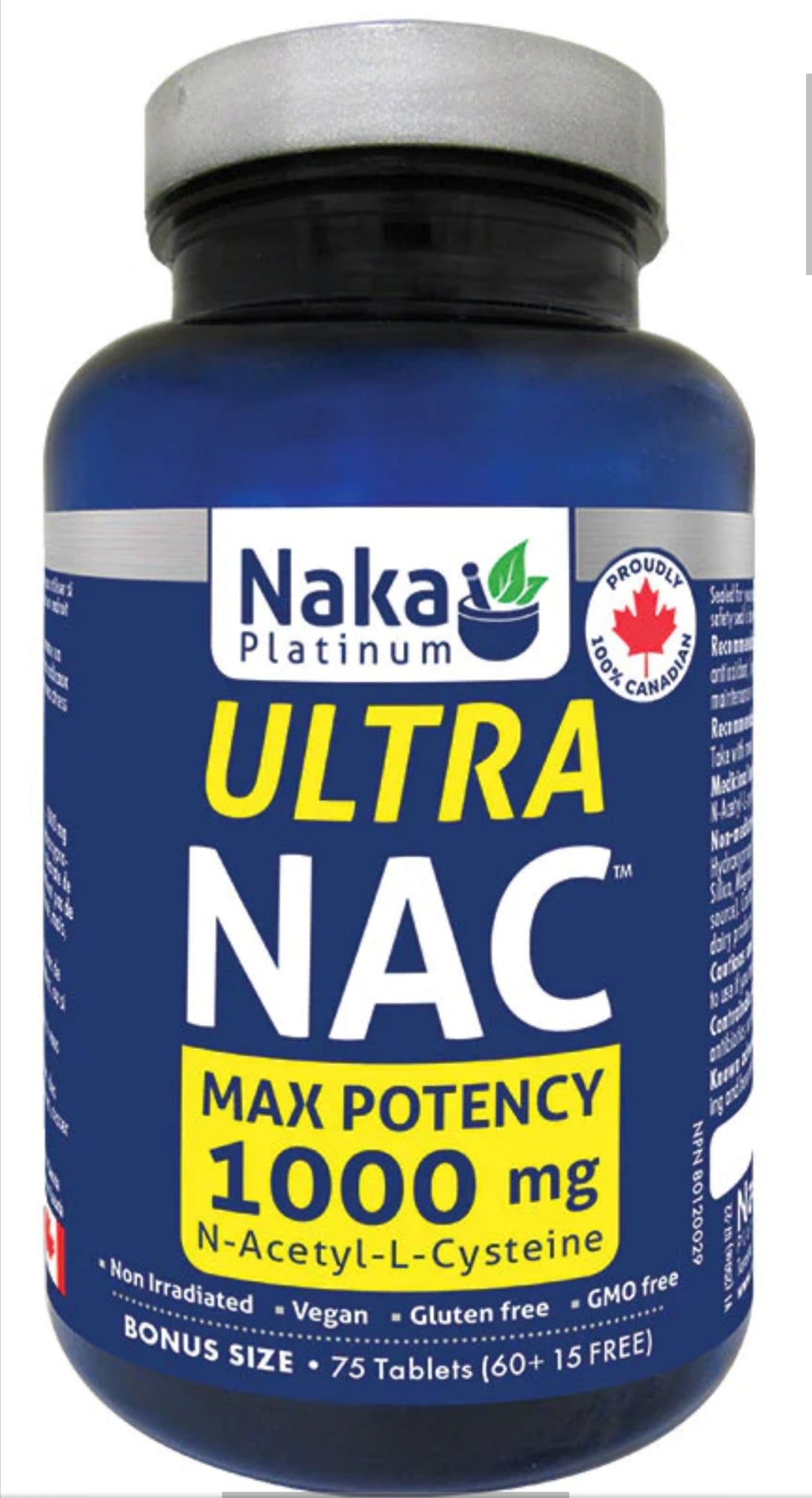 NAC ULTRA 1000MG 75TAB NAKA – Nature Sante