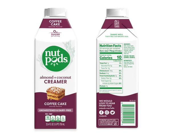 NUTPODS 750ML COFFEE CAKE – Nature Sante