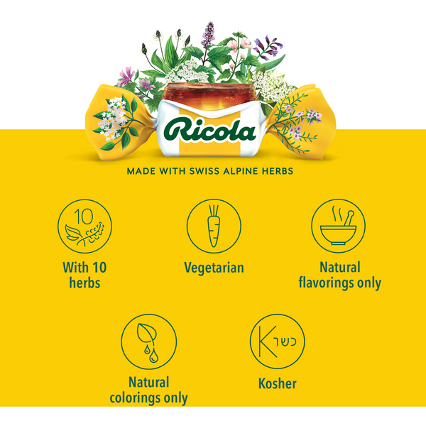 RICOLA 17 LOZENGES HERB ORIGINAL – Nature Sante